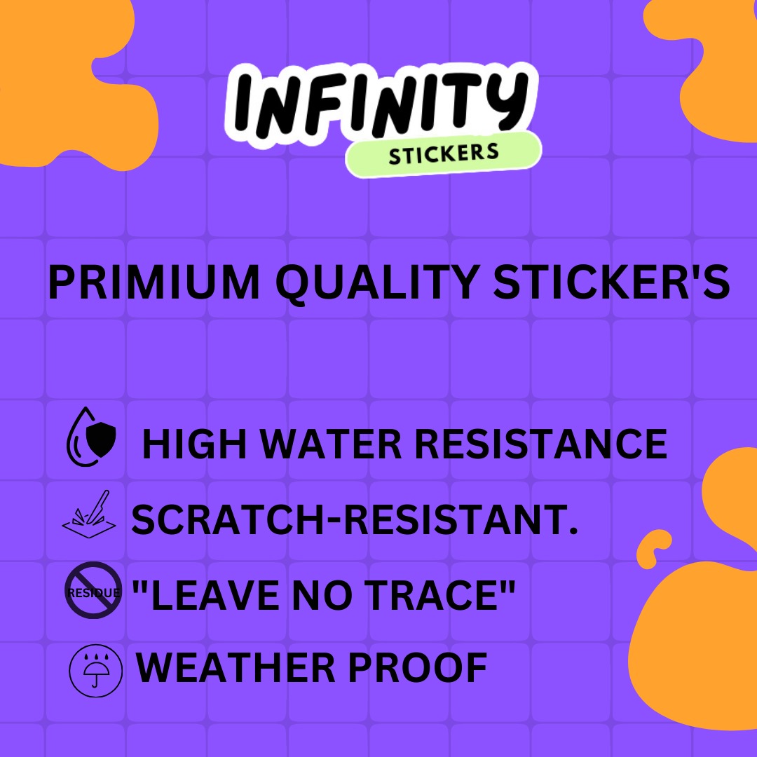 PACK OF 10 BIKERS STICKERS - Infinity stickers